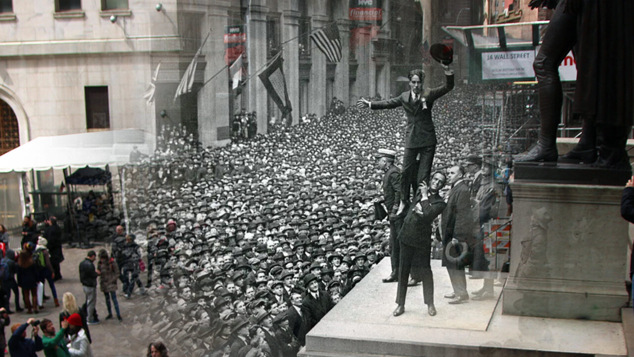 Charlie Chaplin on Wall Street During World War I - JordanLiles.com