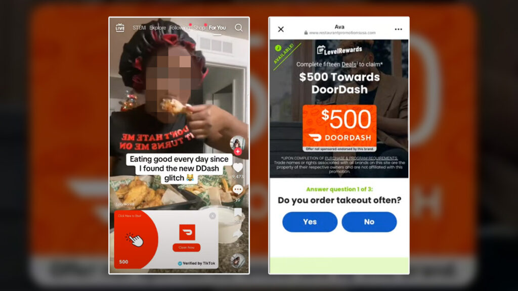 DoorDash 'Glitch' for Free Food $500 Gift Card Scam Explained ...