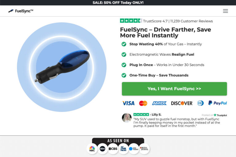 FuelSync Gas Saver Scam Exposed for Fake Trustpilot Reviews ...